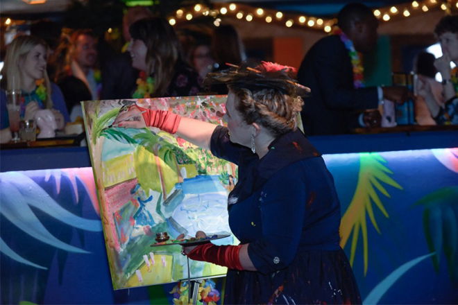 Live Event Painter | Live Event Artist Bristol | Alive Network