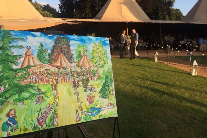 Live Event Painter | Live Event Artist Bristol | Alive Network