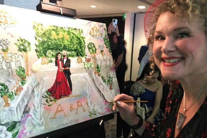 Live Event Painter | Live Event Artist Bristol | Alive Network