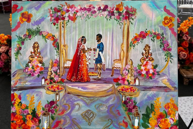 Live Event Painter | Live Event Artist Bristol | Alive Network