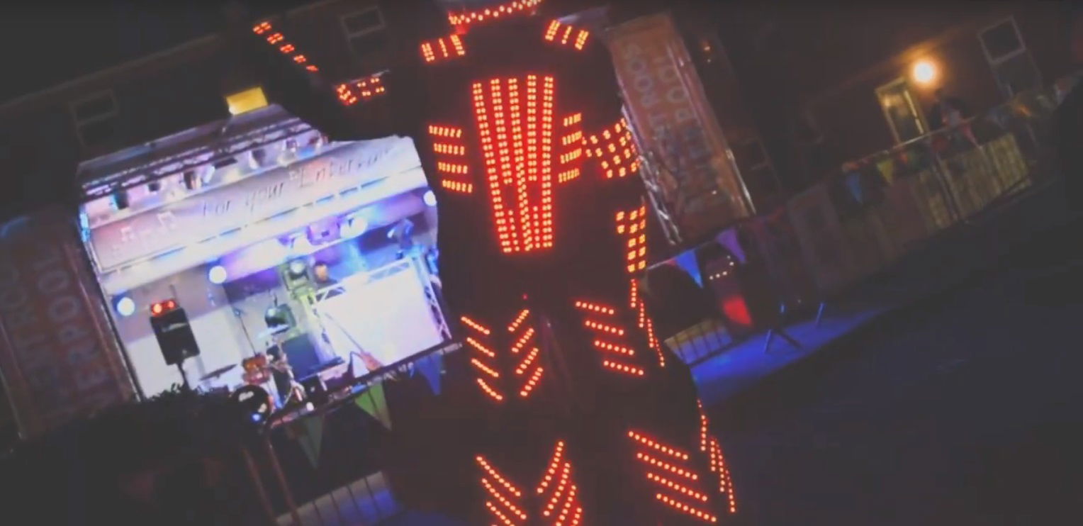 LED Stilt Robots | LED Stilt Robots Lancashire | Alive Network